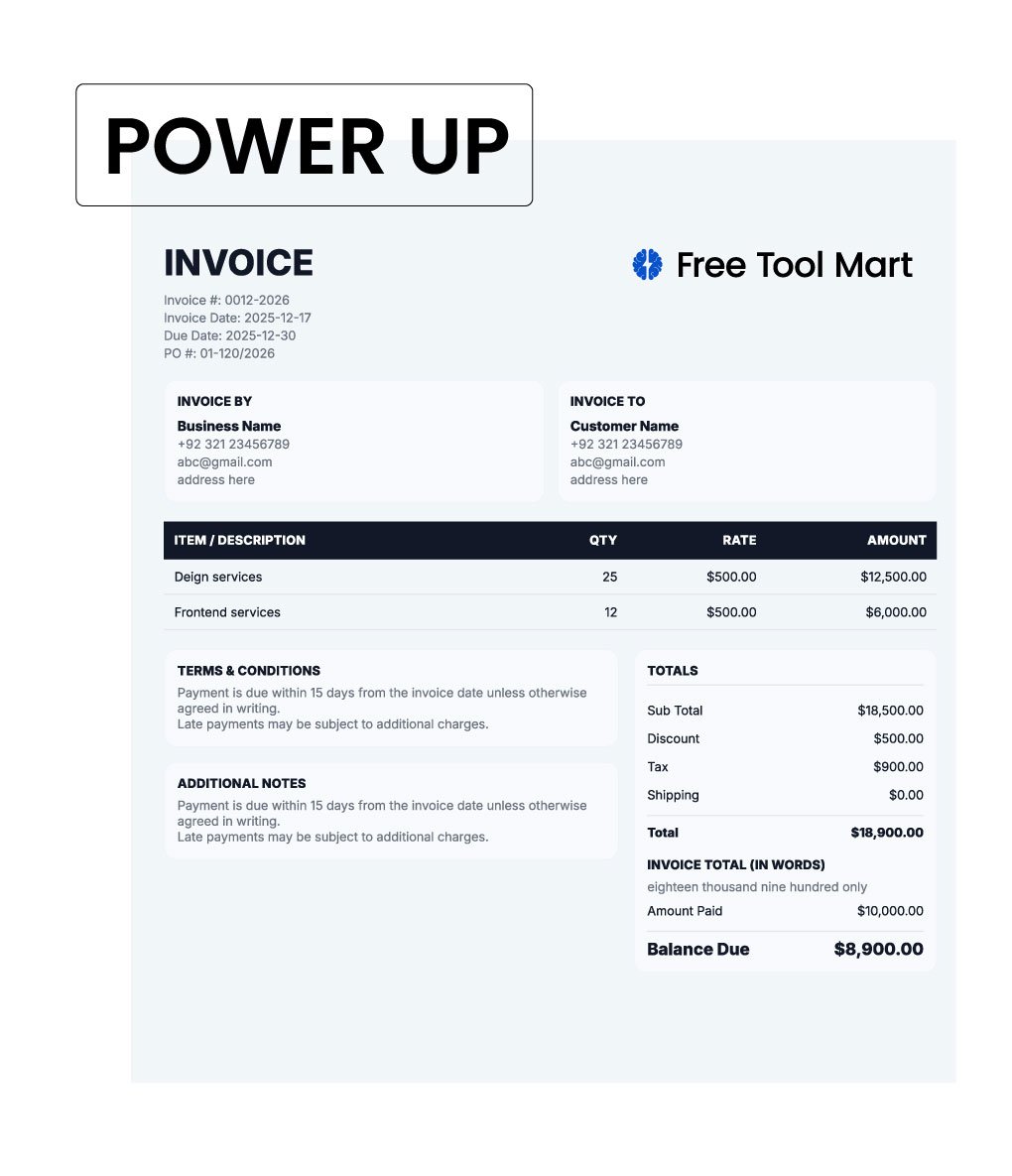 Invoice Generator for Small Businesses – Free & Professional Tool